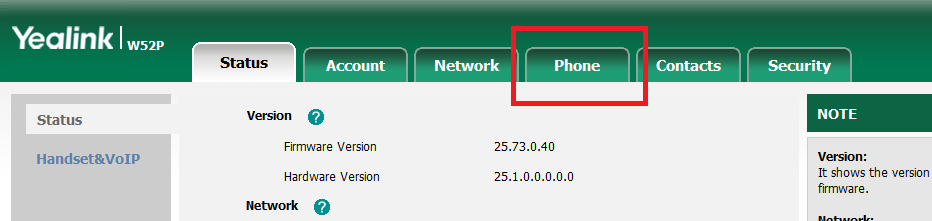 Changing Time on Yealink W52P